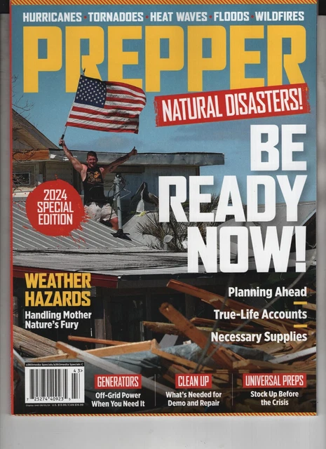 Prepper Guide For Natural Disasters Magazine 2024 A360 Media £11 22