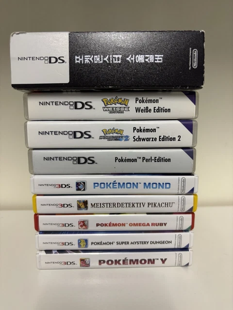 NINTENDO DS/3DS POKÉMON Leerhüllen!!!Schwarze Edition 2/ Omega Rubin/ Pearl usw. EUR 91,00 ...