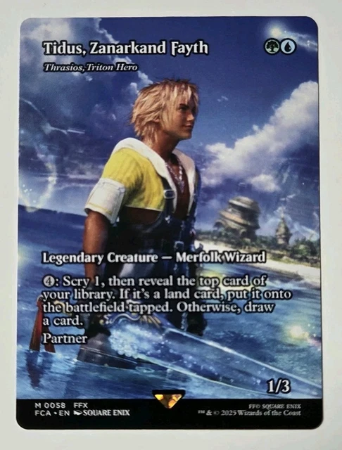 TIDUS, ZANARKAND FAYTH Thrasios, Triton Hero 2025 MTG: Final Fantasy ...