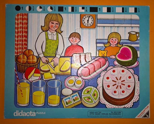 RAVENSBURGER DIDACTA PUZZLE Jedem sein Teil ( Vollständig ) [1972] EUR ...