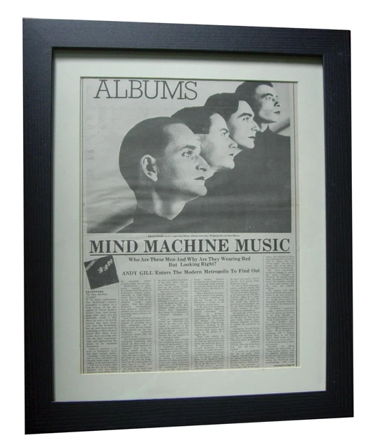 KRAFTWERK+MAN MACHINE+POSTER+AD+RARE ORIGINAL 1978+FRAMED+EXPRESS ...