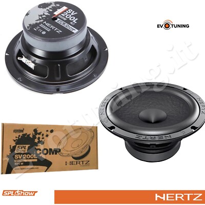 HERTZ SV 200L Linea Spl Show Coppia Casse Woofer Altoparlanti 200mm 20 cm 500W EUR 199,00 ...