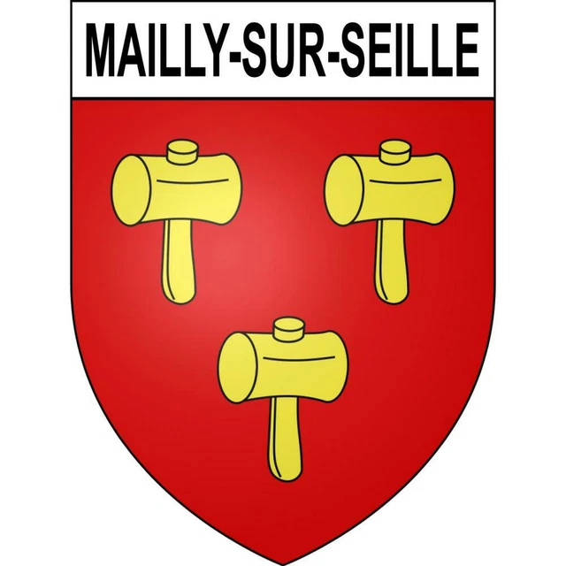 MAILLY-SUR-SEILLE 54 VILLE sticker blason écusson autocollant adhésif EUR 6,99 - PicClick FR