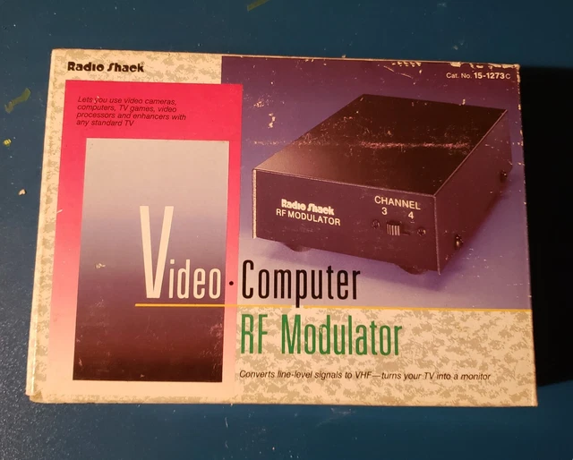 RADIO SHACK TV Video-Computer RF Modulator VHF Converter 15-1273c $15. ...