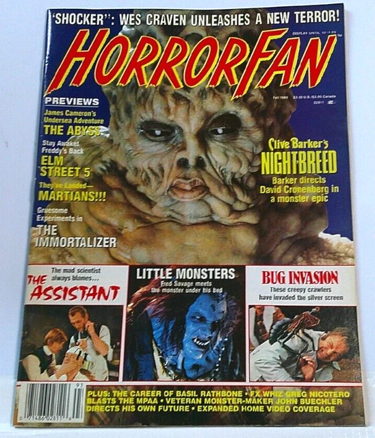 HORROR FAN MAGAZINE #3 1989 The Abyss Nightmare On Elm Street ...