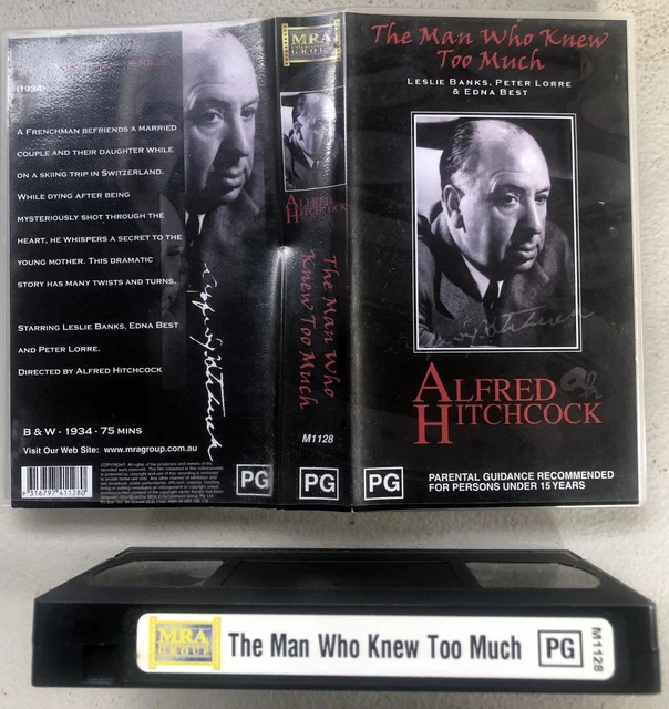 THE MAN WHO Knew Too Much (VHS, 1934 B&W) Alfred Hitchcock Video ...