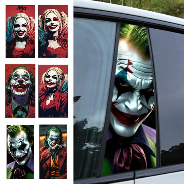 CAR DECALS SUV Window Humorous Clown Stickers Waterproof Car B-pillar ...