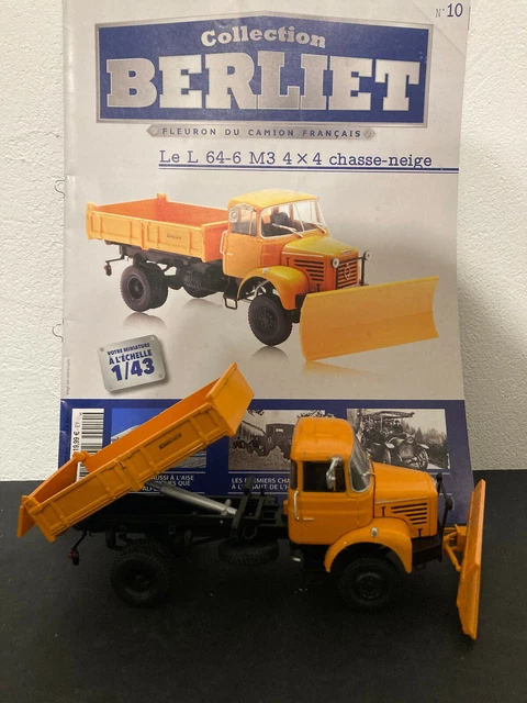 1/43 IXO BERLIET L64-6 M3 4X4 chasse-neige TBE sans boite + son ...