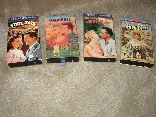 4 VHS MOVIES "State Fair & Carousel & Show Boat & South Pacific ...