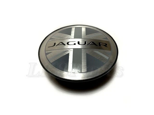 GENUINE JAGUAR BLACK Union Jack Wheel Center Cap T2R5513 $44.86 ...