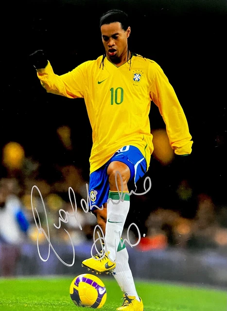RONALDINHO SIGNED FC Barcelona Autógrafo Futbol Soccer Autograph Brazil ...