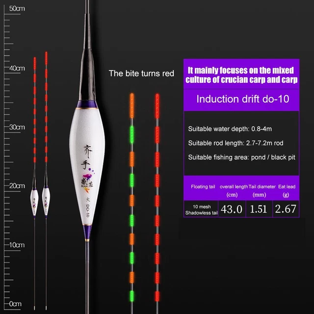 LUMINOUS ELECTRIC FISHING Floats Color Changing Fishing Buoy Bobber (D0 ...