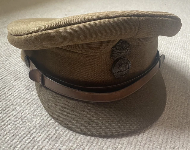 WW2 BRITISH ARMY Officers Service Cap Hat (RWF) Royal Welch Fusiliers £ ...