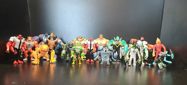 BEN 10 ACTION Figures Bundle Job Lot X 18 Bandai Playmates Cartoon ...