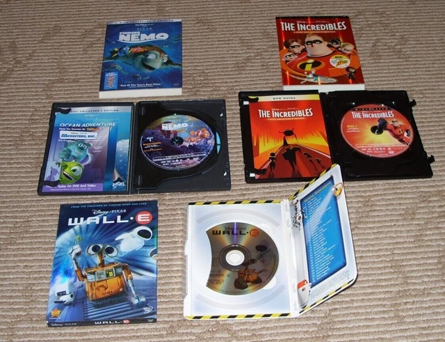 DISNEY ANIMATED 3 Movie DVD Lot! Finding Nemo + Wall-E + The ...