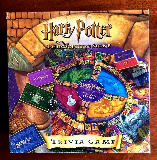 HARRY POTTER & The Sorcerers Stone Trivia Board Game - Mattel 2000 VGC ...