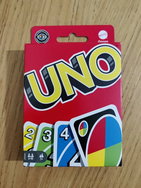 MATTEL CLASSIC UNO Card Game 108 cards Family Children Friends Party ...