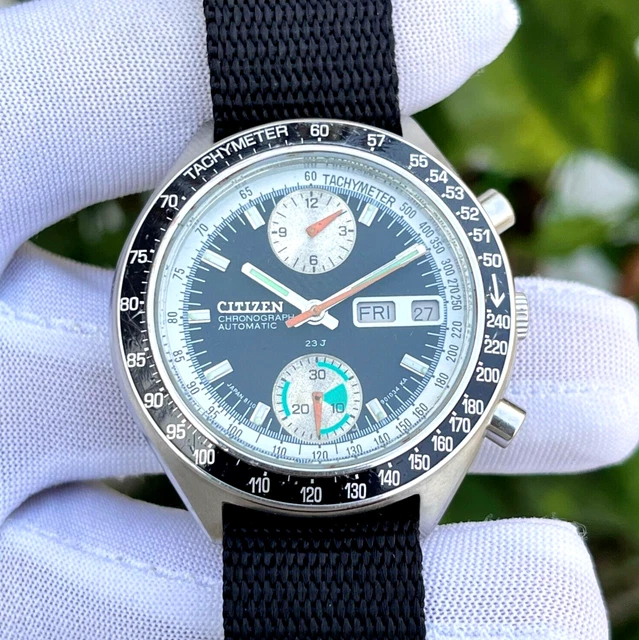 VINTAGE CITIZEN SPEEDY Flyback JDM Chronograph Automatic Japan Men ...