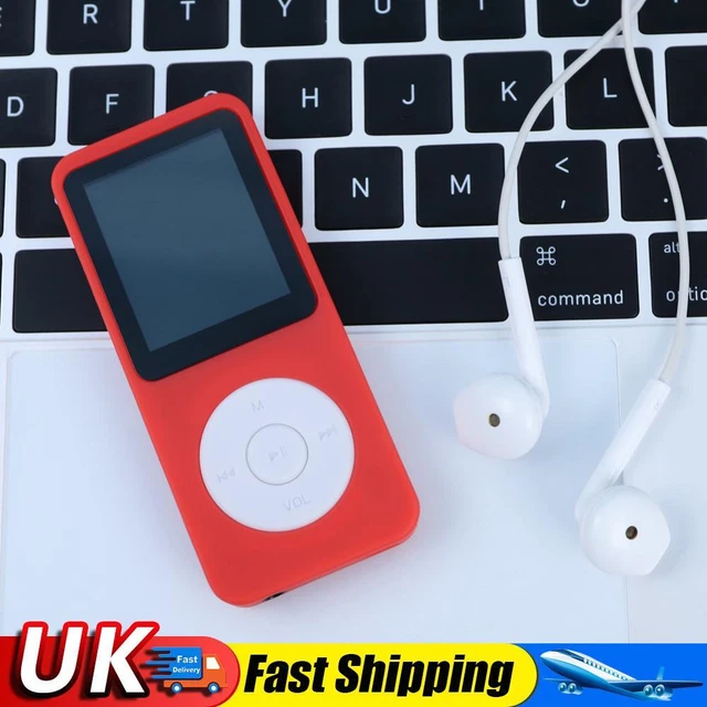 MP3 PLAYER 64GB Music Player Bluetooth-Compatible 5.0 with Speaker(Red ...