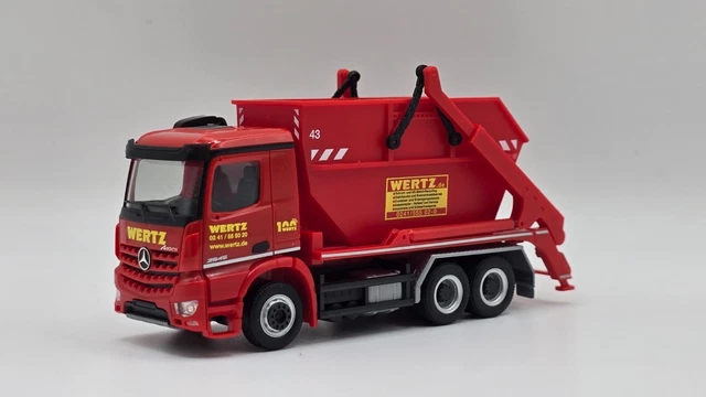 MERCEDES BENZ MB Arocs M Absetzkipper-LKW *Wertz*(D) Herpa 317856 OVP 1 ...