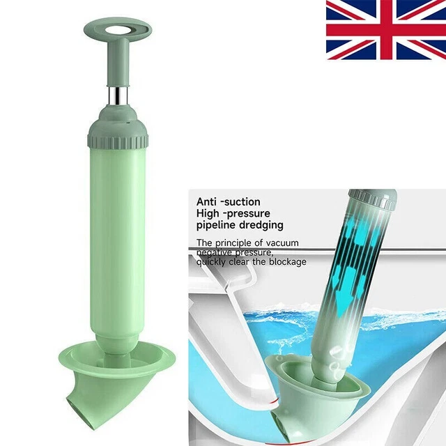 TOILET PLUNGER HIGH Pressure Toilet Air Drain Unblocker Blockage ...