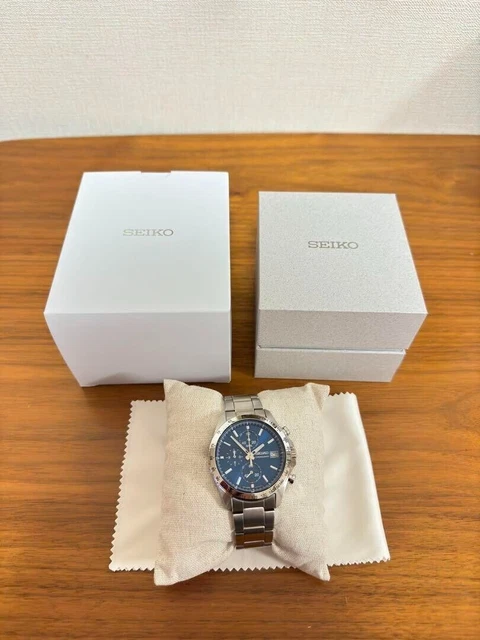 SEIKO SEIKO SELECTION SPIRIT SBTR023 Blue Chronograph Men's Watch New ... SEIKO SEIKO SELECTION SPIRIT SBTR023 Blue Chronograph Men's Watch New ...