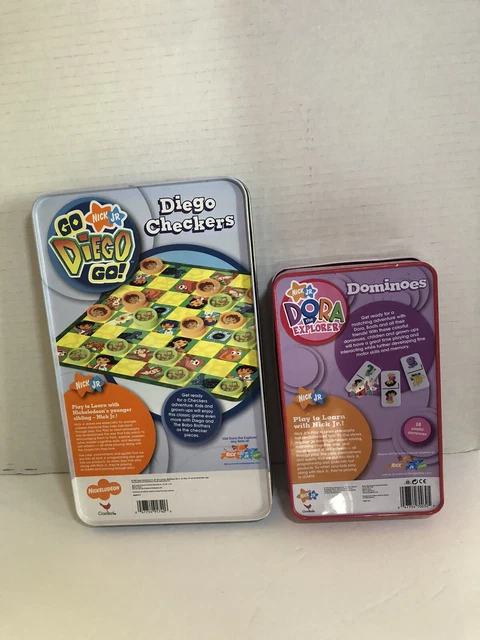 NICK JR DIEGO Checkers And Dora Dominos + Bonus Disney Cars Checkers ...