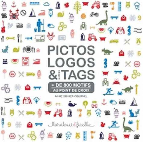 PICTOS, LOGOS ET autres tags au point de croix EUR 10,81 - PicClick FR