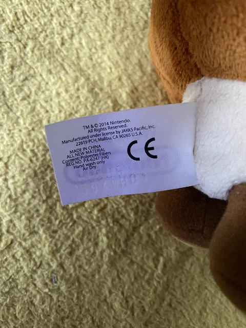 NINTENDO SUPER MARIO Sad/Angry Goomba Gumbo Stuffed Animal Plush Toy ...