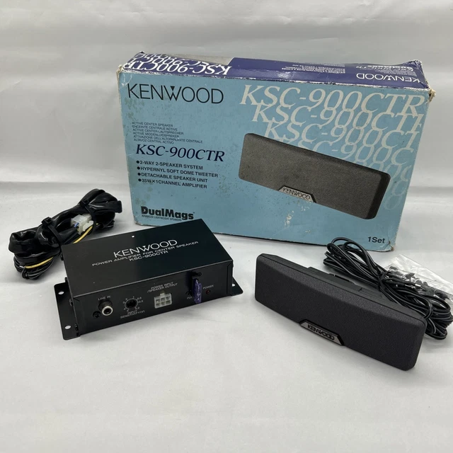 KENWOOD ACTIVE CENTRE Speaker KSC-900CTR 2-way System w/ Amplifier ...