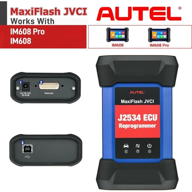 AUTEL MAXIFLASH J2534 VCI ECU Programming Tool Use With IM608/ IM608 ...