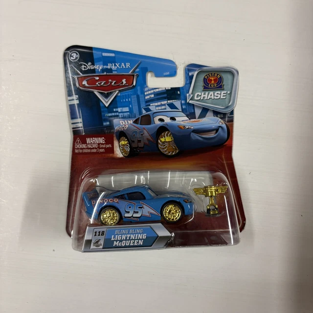 DISNEY PIXAR CARS PISTON CUP CHASE BLING BLING LIGHTNING McQUEEN #118 ...