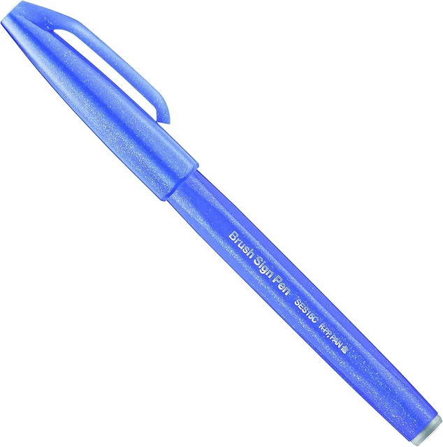 ARTS BRUSH SIGN Pen Blue Violet Ink, Box of 10 Pens (SES15C-V2) $54.19 ...