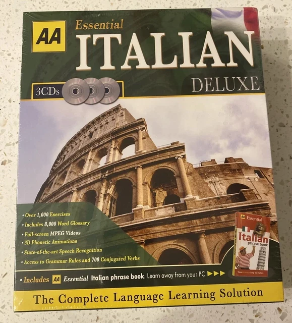 AA ESSENTIAL ITALIAN Deluxe Learning Language: Italiano X3 CD EUR 8,23 ...