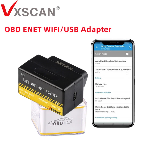 FOR BMW ENET Adapter Wifi Wireless for BMW F-Series Diagnostic & Coding ...