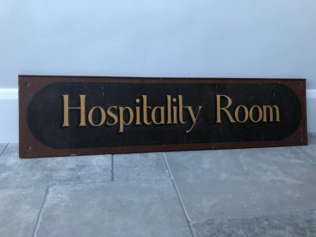 ANTIQUE WOODEN HOSPITALITY signs original (ex Hotel/pub etc) £50.00 ...