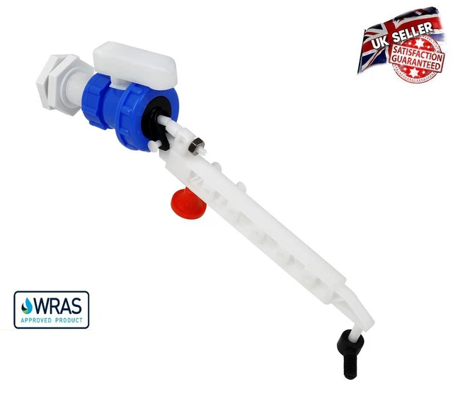 DELCHEM 1/2& ADJUSTABLE Arm Fill Valve Side Entry Toilet Cistern Inlet ...