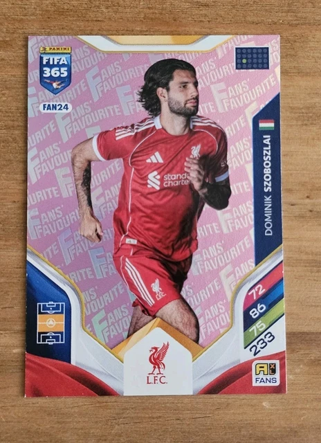 PANINI FIFA 365 Adrenalyn XL 2026 Fans Favourite Pink Parallel Dominik ...