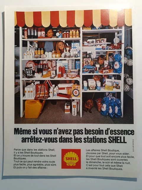 SHELL ANNÉE 1970 publicité coupure de presse EUR 2,00 - PicClick FR