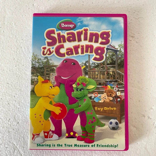 BARNEY: SHARING IS Caring DVD children, Disc has minor scratch but ...