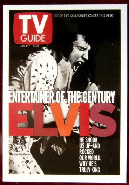 ELVIS - TV Guide Covers - Card #TV7 - Entertainer Of Century ...