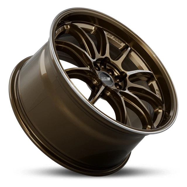 JDM WHEELS 19& Jsr St37 Dark Bronze Machined Lip 19X9.5 +40 5X100 ...