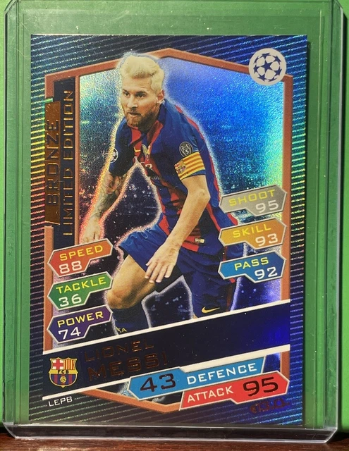 BRONZE LIMITED EDITION Lionel Messi Match Attax 2016-2017 Barcelona 16/ ...