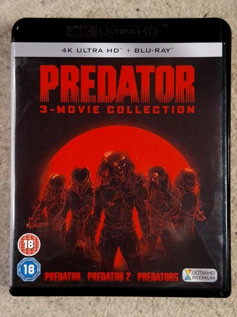 PREDATOR TRILOGY 3-MOVIE Collection on 4K Ultra HD & Blu Ray - Damaged ...