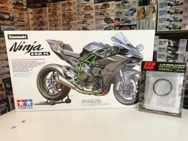 TAMIYA 14131 1/12 Kawasaki Ninja H2R + Top Studio Detail Up Set Model Kit Bundle EUR 64,12 ...
