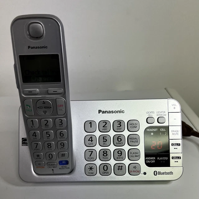 PANASONIC KX-TGE270 T Cordless Home Phone System Main Unit Base Station ...