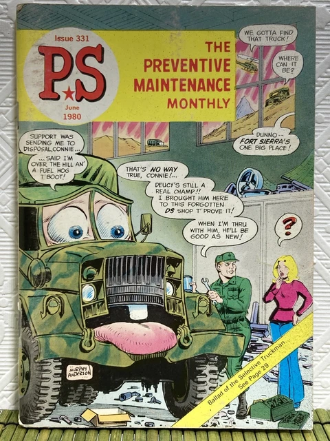 US ARMY PREVENTIVE Maintenance Monthly Magazine #331 June 1980 With ...