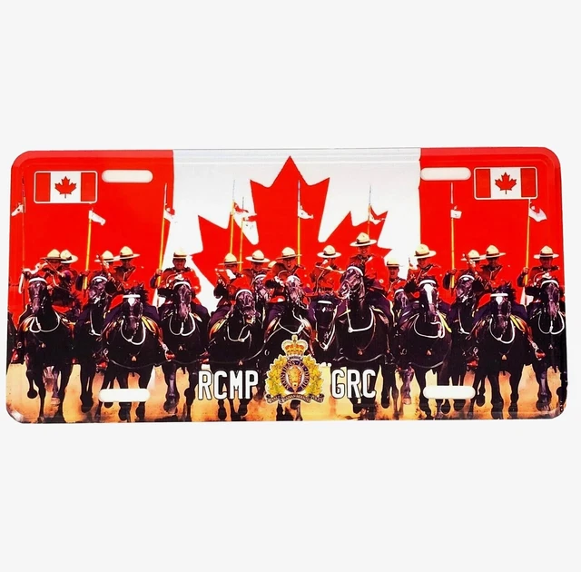 CANADA RCMP MOUNTED Police Embossed Aluminum Vehicle Auto License Plate ...
