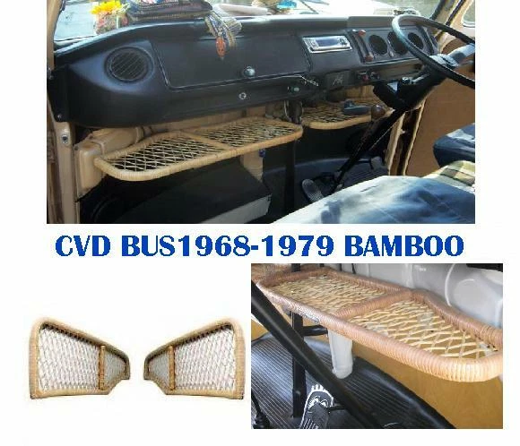 VW T2 BUS Kombi 1968-1979 Bamboo Under Dash Tray 3Pcs . $177.70 ...