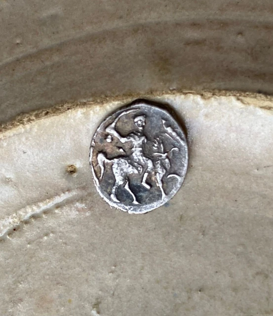 MONETA RUSSIA IVAN Il Terribile ? argento silver Denga Russian coin ...